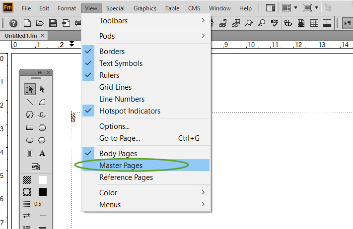 Creating Master Pages for your Template in FrameMaker | GPI
