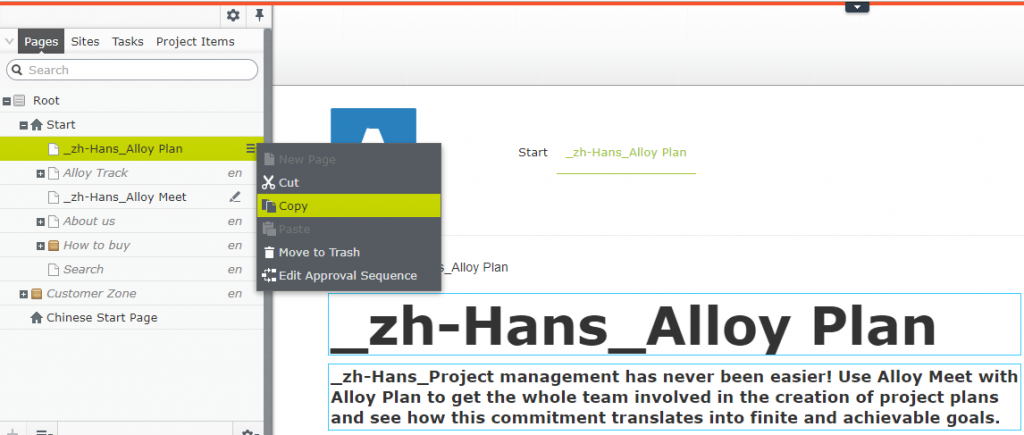 How to Copy Content in Episerver (Optimizely) | GPI Translation Blog