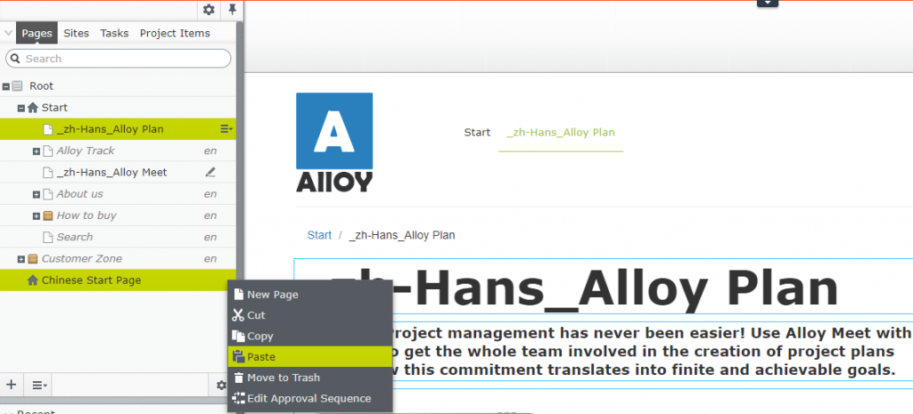 How to Copy Content in Episerver (Optimizely) | GPI Translation Blog