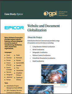 Localization for Epicor Case Study | Optimizely (Episerver) Translation