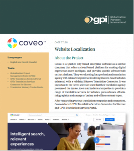 Coveo Website Localization Case Study | GPI Translation